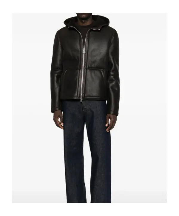 DONDUP Long-sleeve Leather Jacket