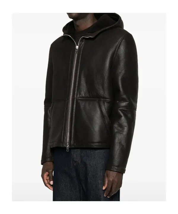 DONDUP Long-sleeve Leather Jacket