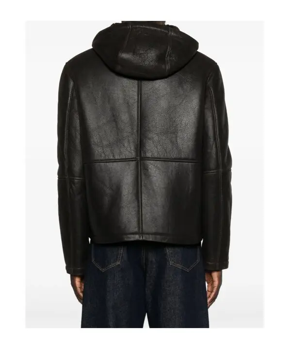 DONDUP Long-sleeve Leather Jacket