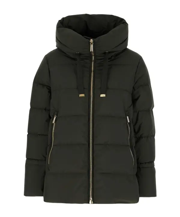 MOORER Quilted Hooded Jacket