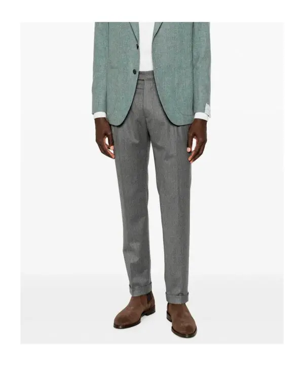 BERWICH Pleated Wool Trousers