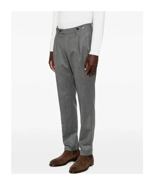 BERWICH Pleated Wool Trousers