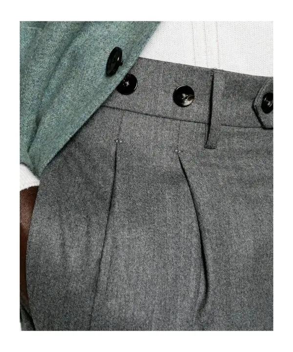 BERWICH Pleated Wool Trousers