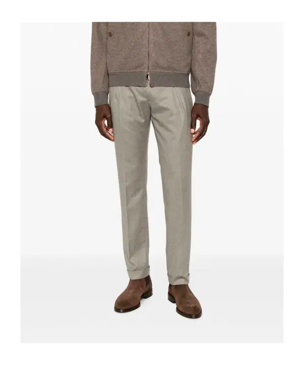 BERWICH Pleated Wool Trousers