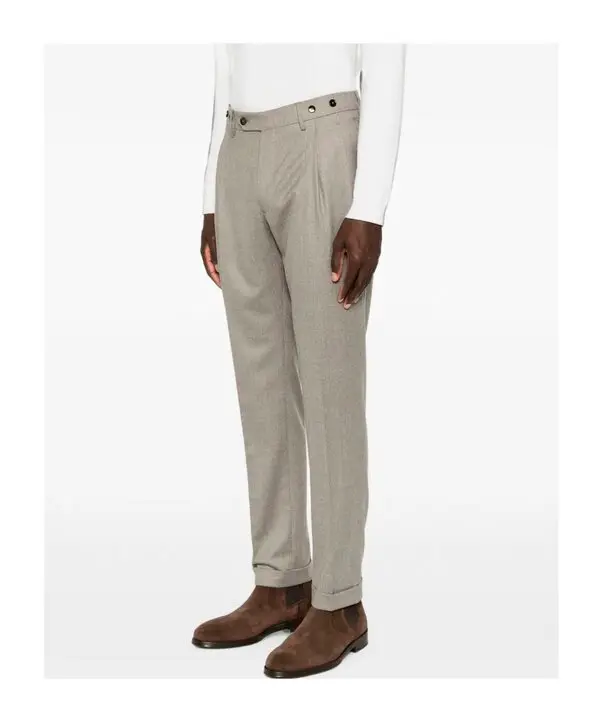 BERWICH Pleated Wool Trousers