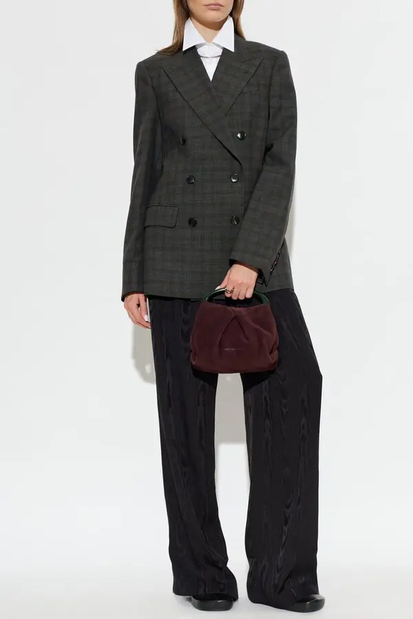 Dries Van Noten Double Breasted Wool Blazer
