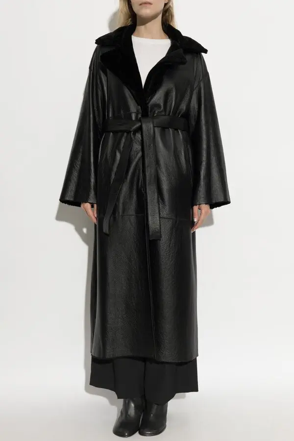 ARMA Belted Shearling Coat