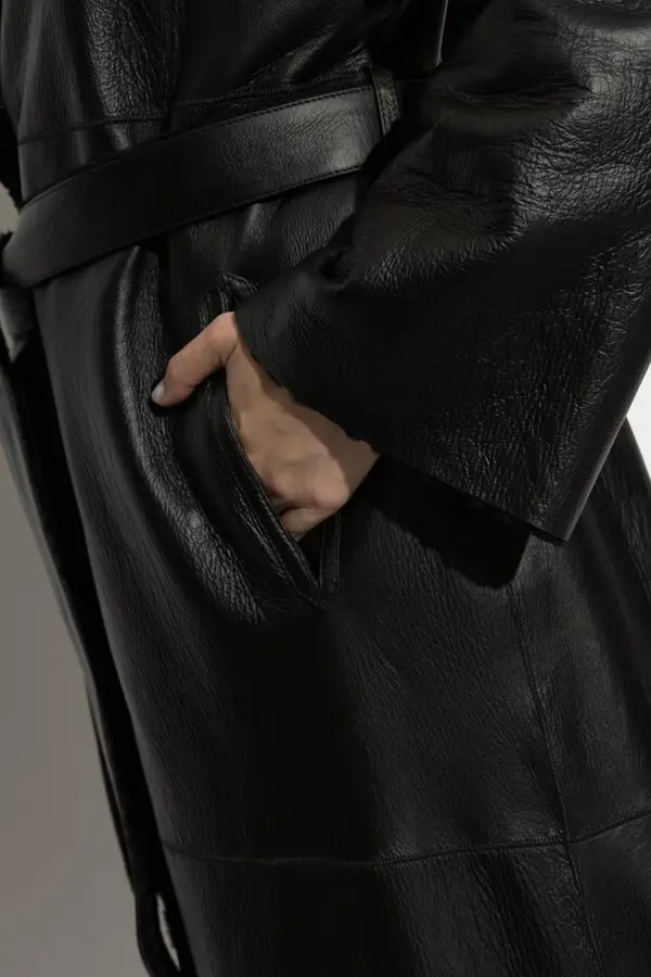 ARMA Belted Shearling Coat