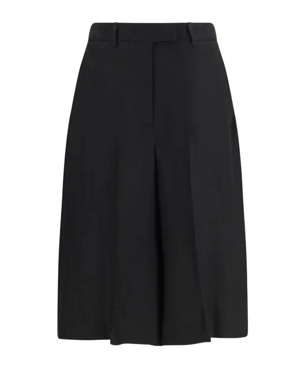 LARDINI Pleated Straight-leg Bermuda Shorts