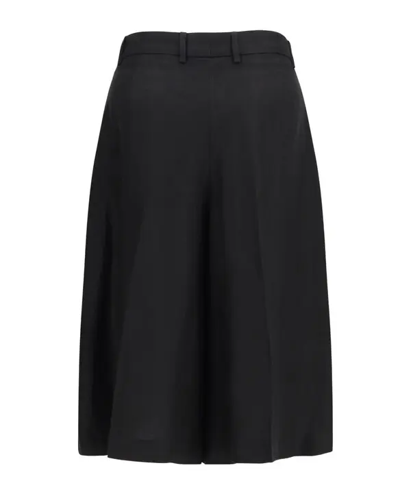LARDINI Pleated Straight-leg Bermuda Shorts