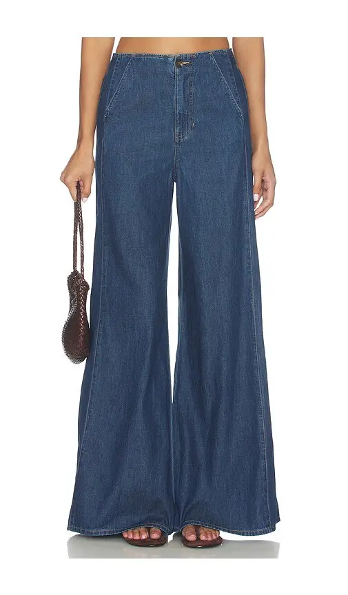 Veronica Beard Digby Pant In Denim-dark - Starry Night