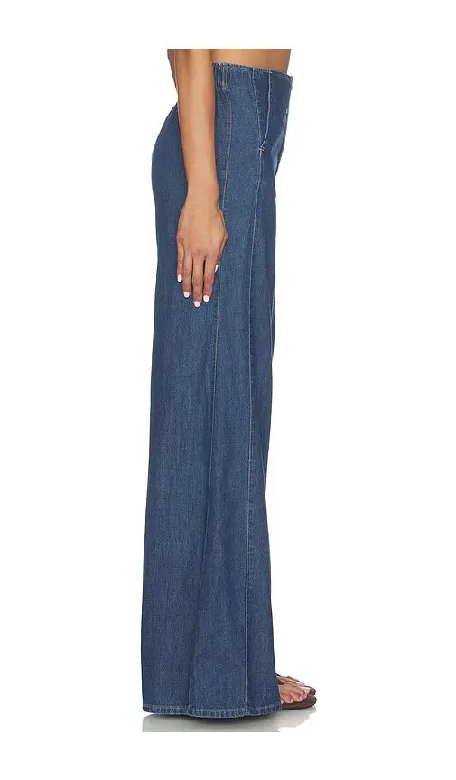 Veronica Beard Digby Pant In Denim-dark