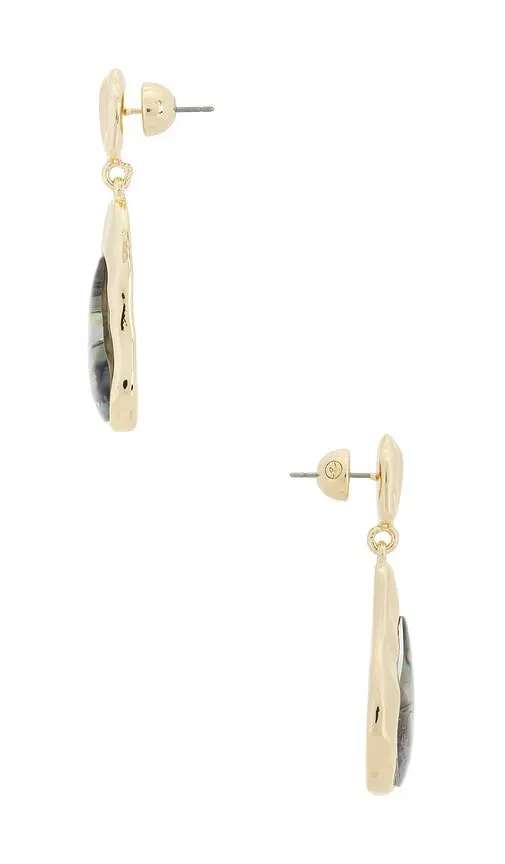 Ettika Abalone Hidden Gem Dangle Earrings