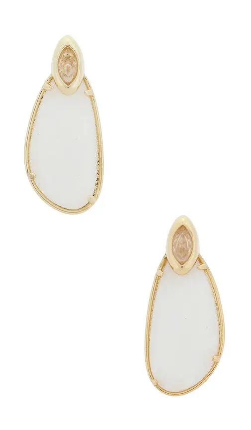 Ettika Majestic Stone Drop Earrings - Gold