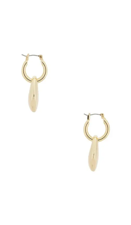 Ettika Pebble Loop Earrings In Metallic