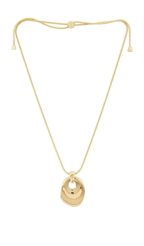Ettika Liquid Pendant Necklace In Metallic