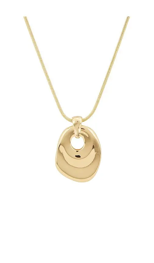 Ettika Liquid Pendant Necklace In Metallic