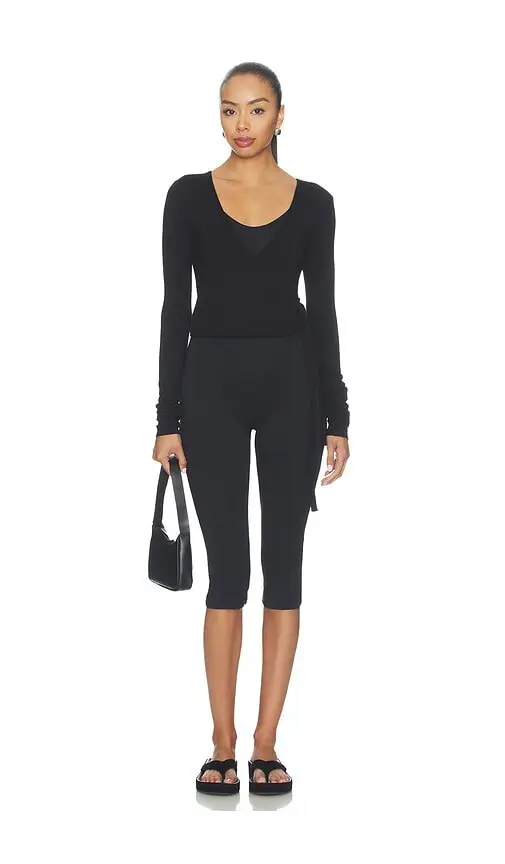 SKIMS Smooth Layers Skimpy Strap Catsuit In Black