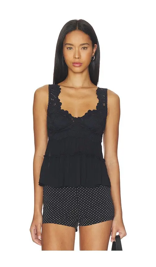 Free People Petal Party Shapeless - Black