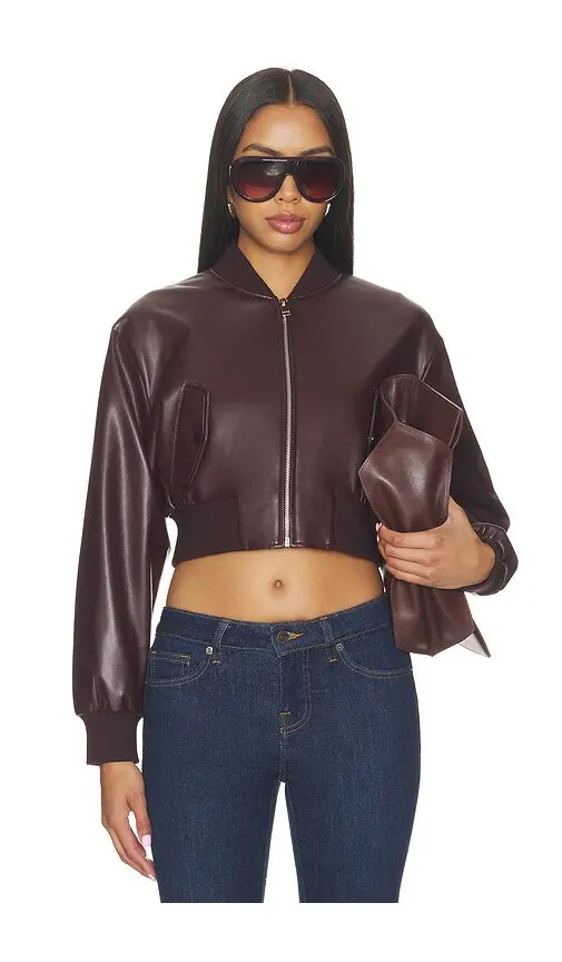 LAMARQUE Evelin Jacket In Burgundy