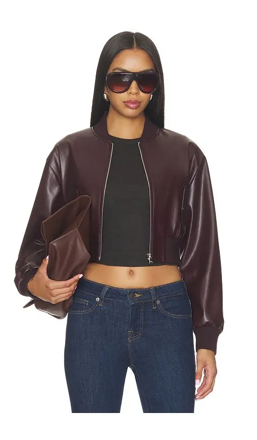 LAMARQUE Evelin Jacket In Burgundy