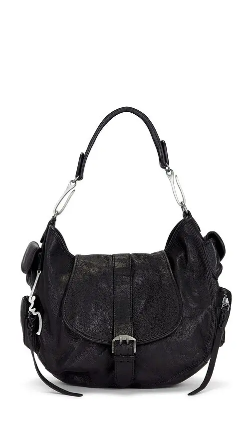 Free People Asher Leather Tote Bag - Black