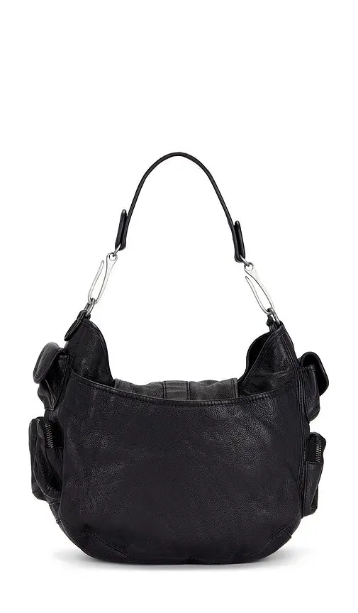 Free People Asher Leather Tote Bag - Black