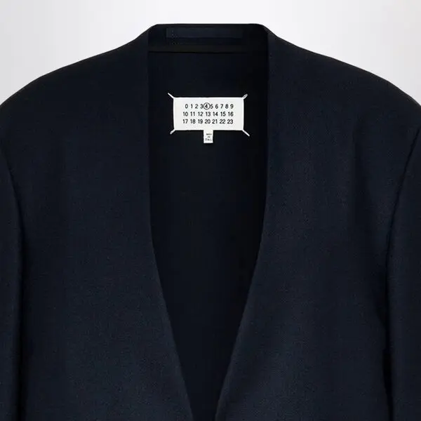 MAISON MARGIELA Virgin Wool Jacket - Blue