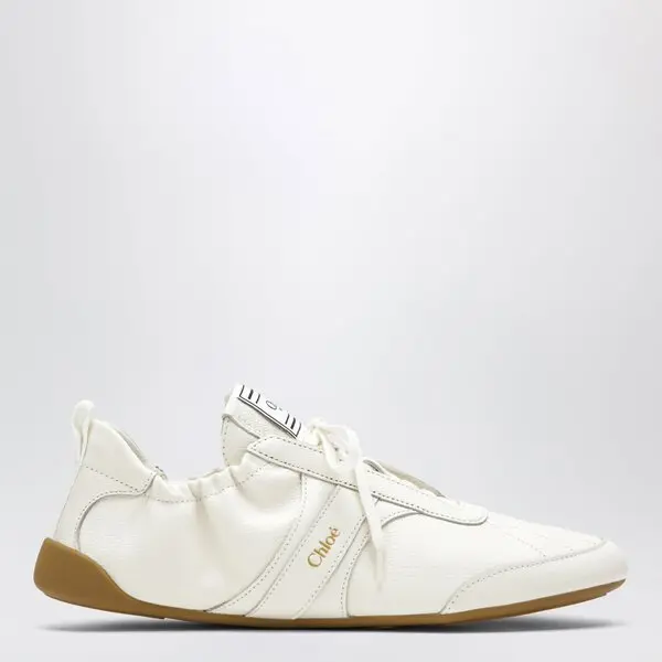 Chloé Kick Leather Sneakers - White