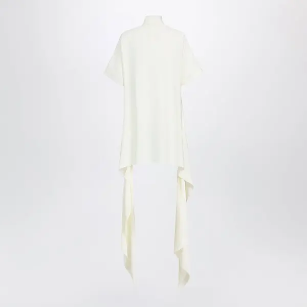 Alaïa Asymmetric Viscose Cady Top - White