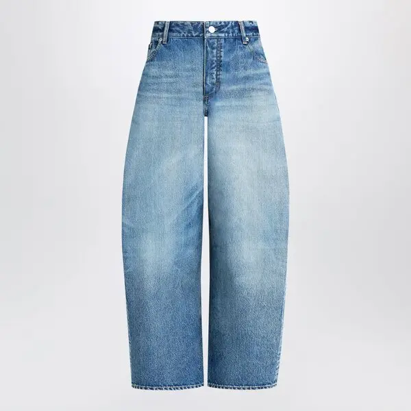 Alaïa Rodeo Trousers In Vintage Denim - Blue