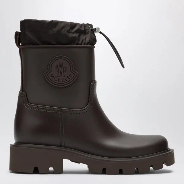 Moncler Kickstream Pvc And Nylon Boots - Brown