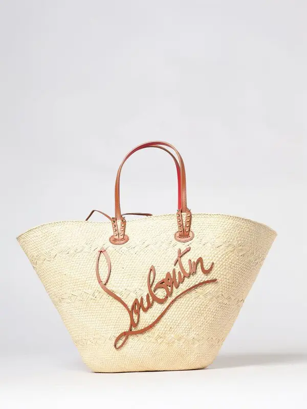 CHRISTIAN LOUBOUTIN Raffia Shoulder Bag