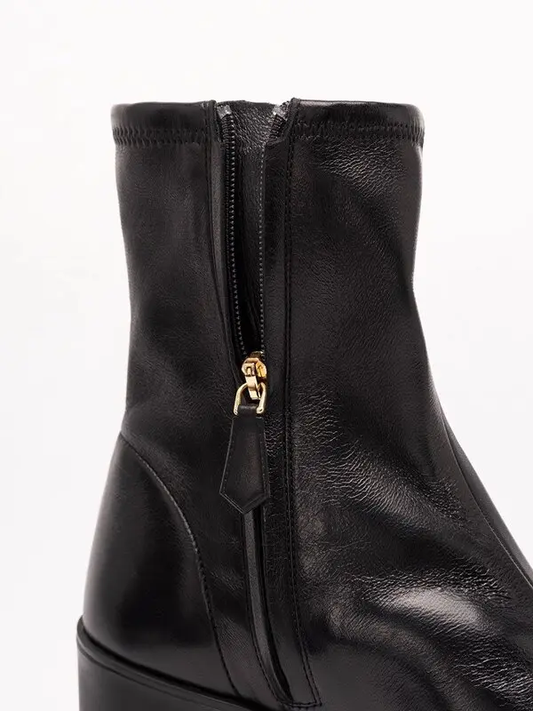 Prada Lambskin Leather Ankle Boots - Multicolor