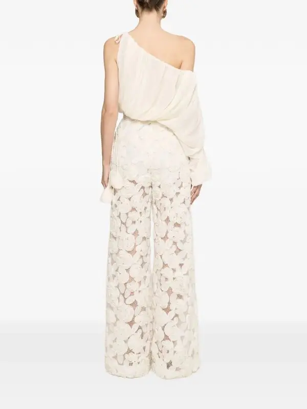 NISSA Off-the-shoulder Top With Tie Detail - Multicolor