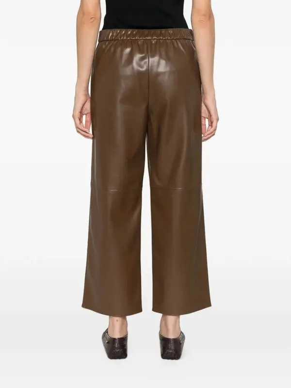 Max Mara Leather-look Cropped Pants