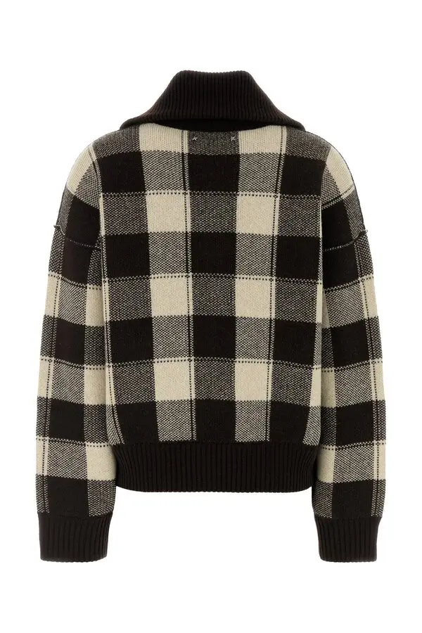 GOLDEN GOOSE Embroidered Wool Cardigan