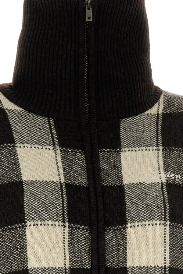 GOLDEN GOOSE Embroidered Wool Cardigan