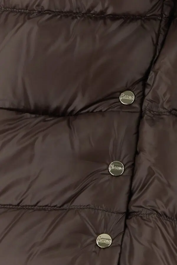 Herno Chocolate Nylon Down Jacket