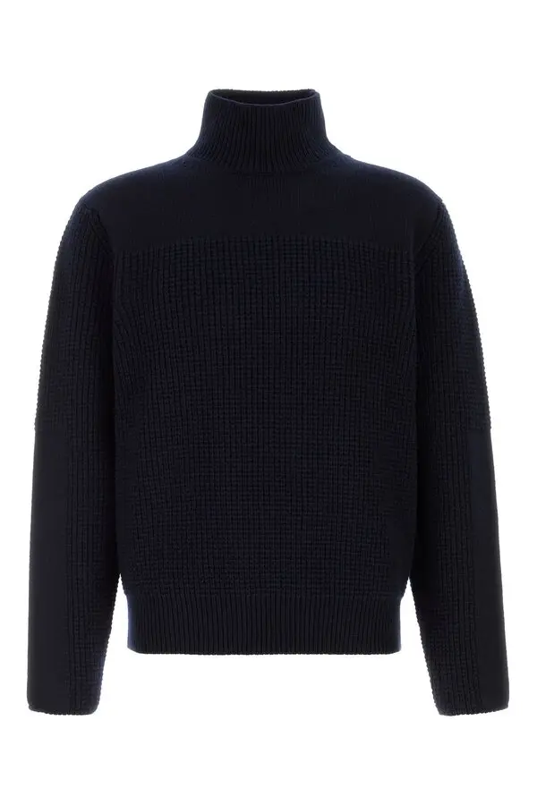 FERRAGAMO Navy Wool Sweater