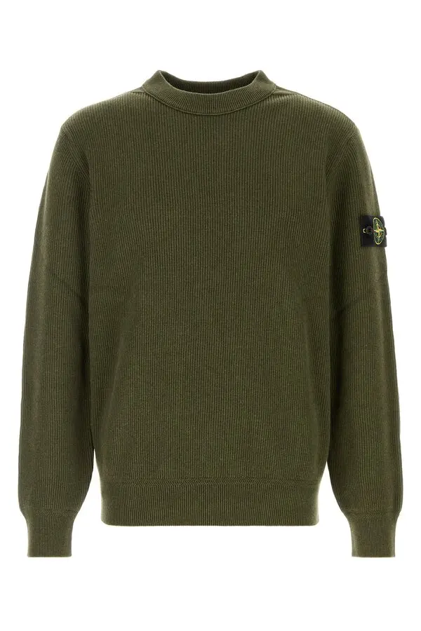 Stone Island Army Cotton Sweater