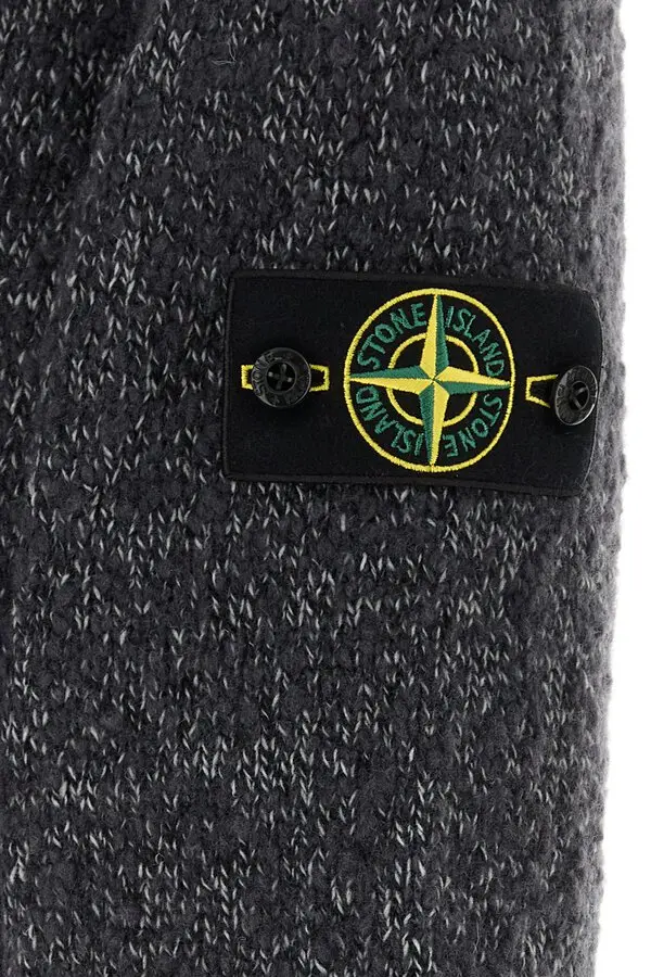 Stone Island Dark Wool Blend Sweater