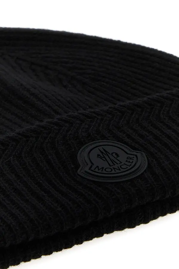 Moncler Wool Blend Beanie Hat