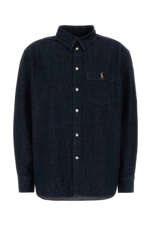 Polo Ralph Lauren Denim Shirt With Embroidered Logo