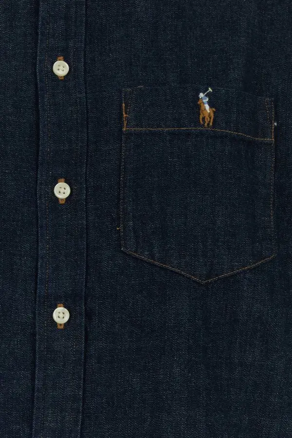 Polo Ralph Lauren Denim Shirt With Embroidered Logo