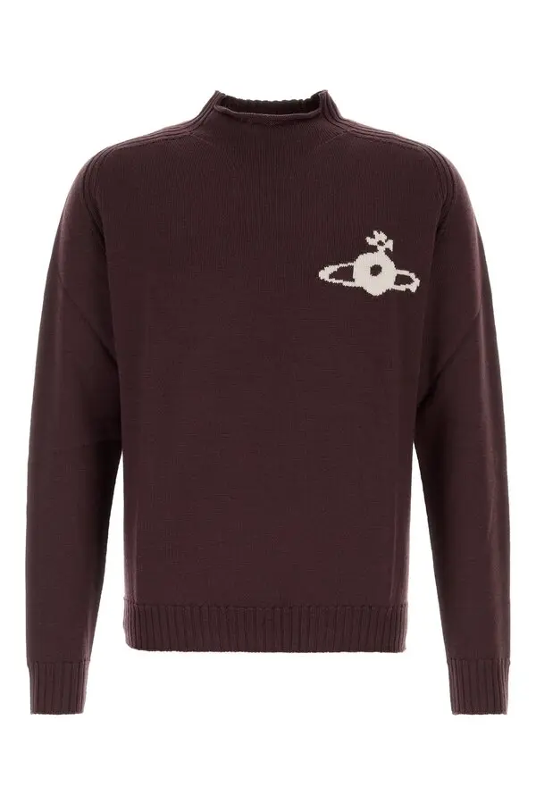 VIVIENNE WESTWOOD Fisherman Sweater With Orb Embroidery