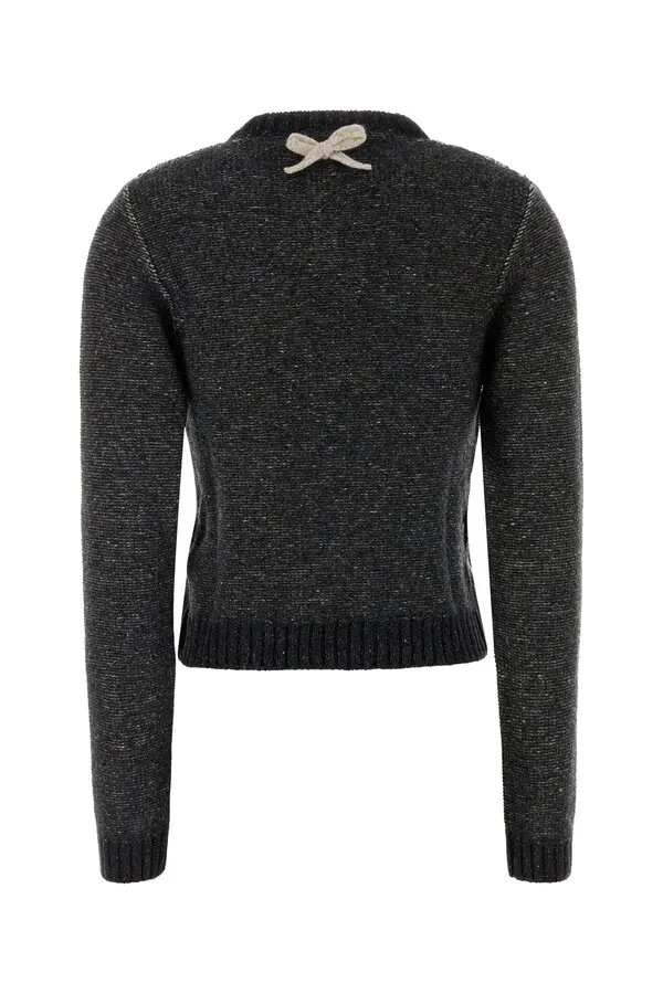 Moschino Charcoal Wool Blend Sweater