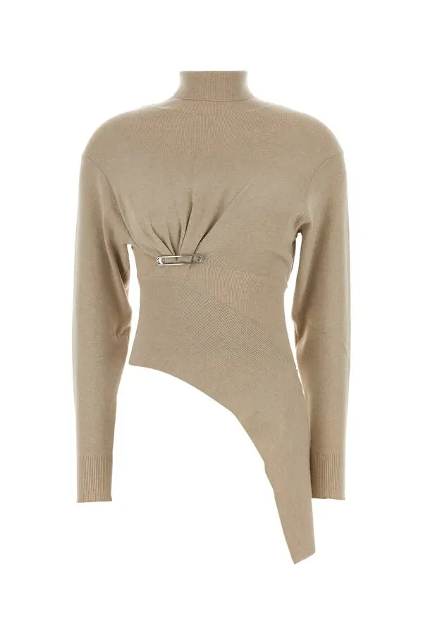 LANVIN Sand Wool Blend Sweater
