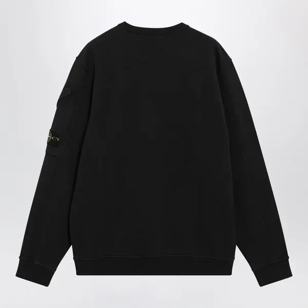 Stone Island Cotton Crewneck Sweatshirt - Black