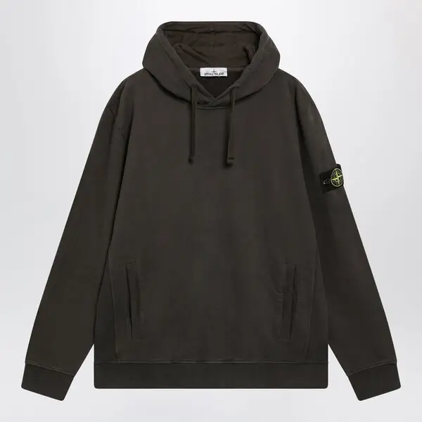 Stone Island Cotton Crewneck Sweatshirt With Logo Badge